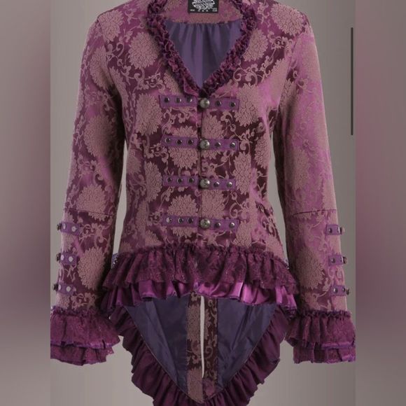 Hearts & Roses | Tops | Hearts Roseswomens Victorian Steampunk Brocade ...